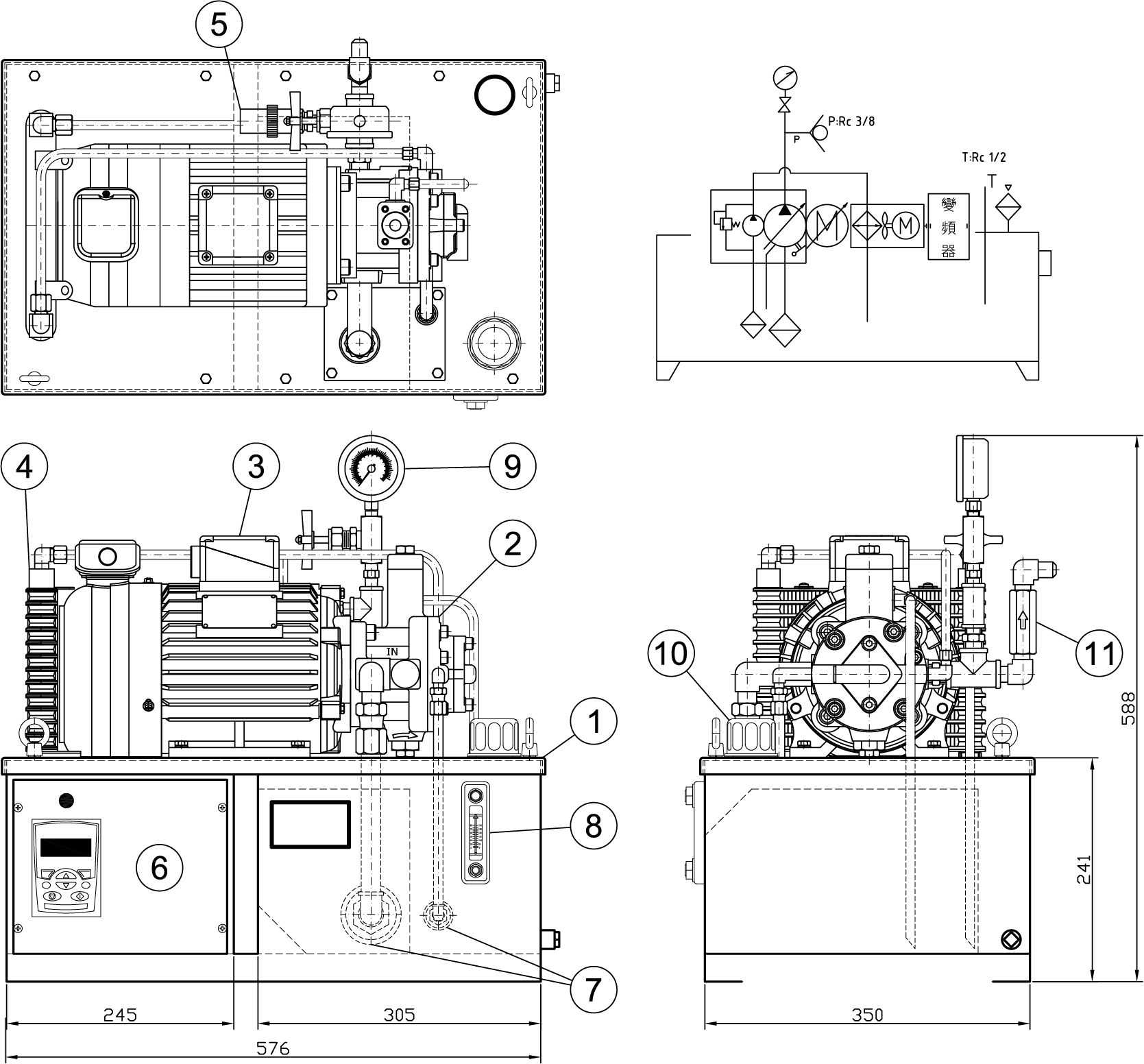 HPU 系列节能变频液压站 | 台湾高品质HPU 系列节能变频液压站制造商 | 全懋精機股份有限公司